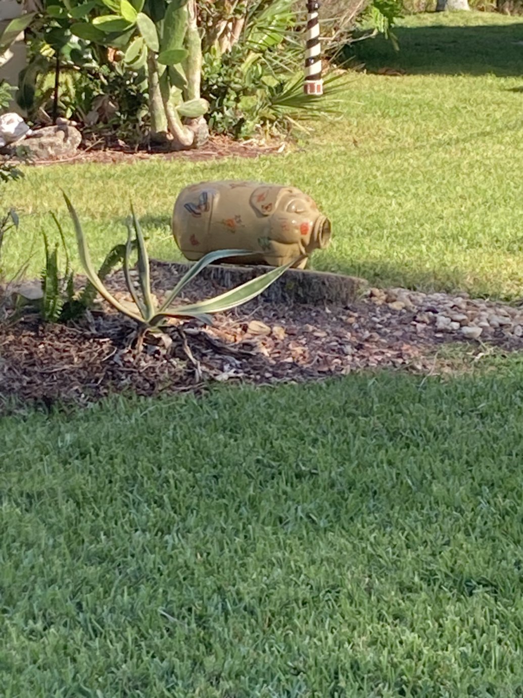 For your viewing pleasure: Some cringe-worthy yard art – Waite for it…