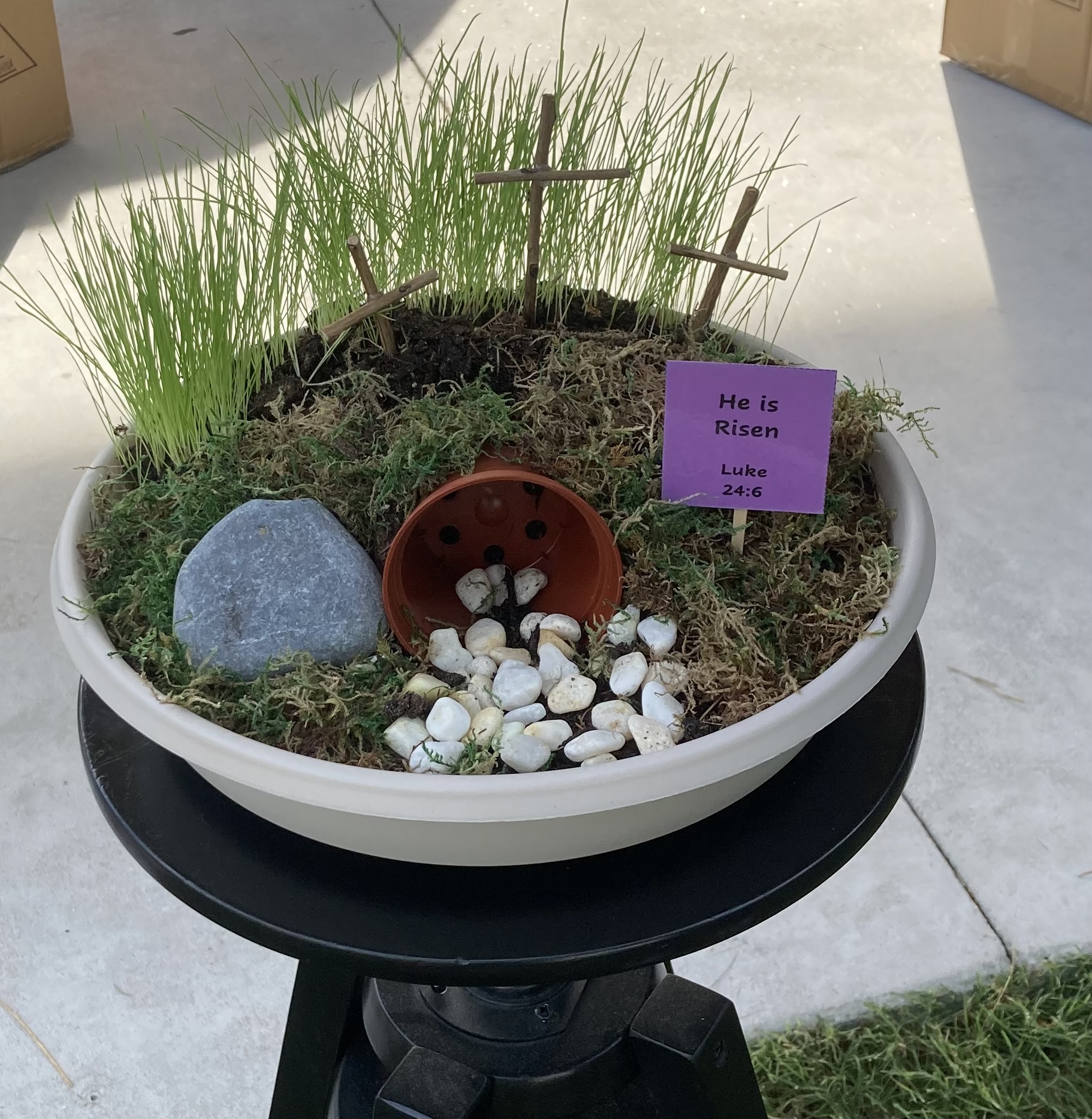 Cool take-home craft: A resurrection garden – Waite for it…